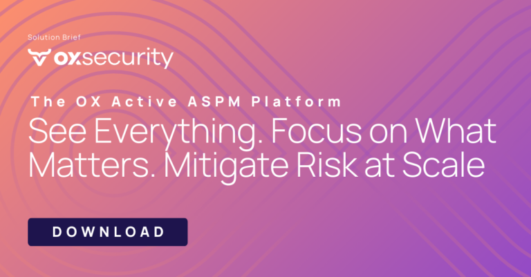 The OX Active ASPM Platform | OX Security