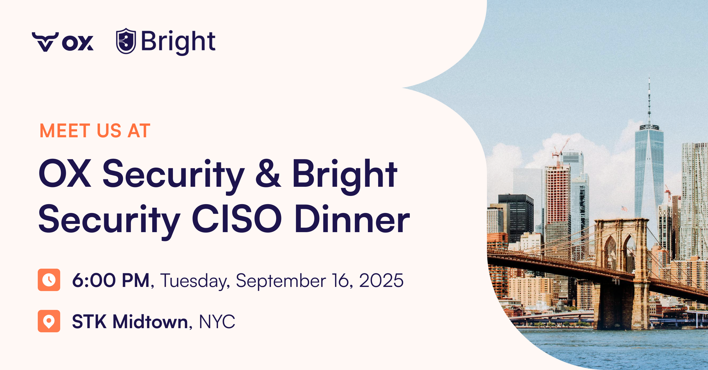 NYC CISO Dinner with OX Security & Bright Security | OX Security