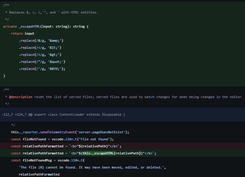 XSS Vulnerability in Microsoft VS Code Live Preview Extension