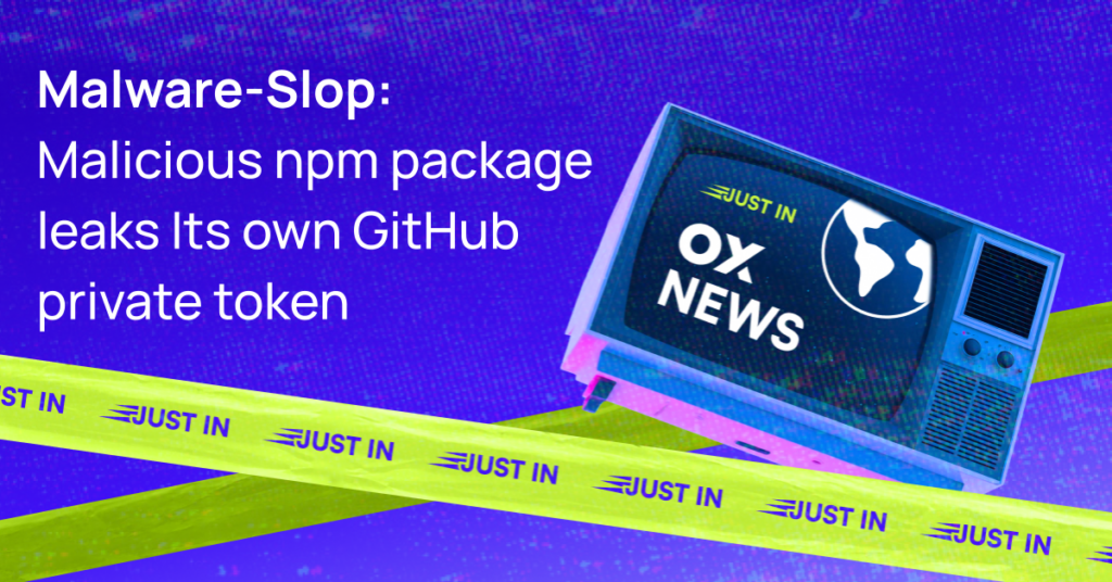 Malware-Slop: Malicious npm Package Leaks its own GitHub Token